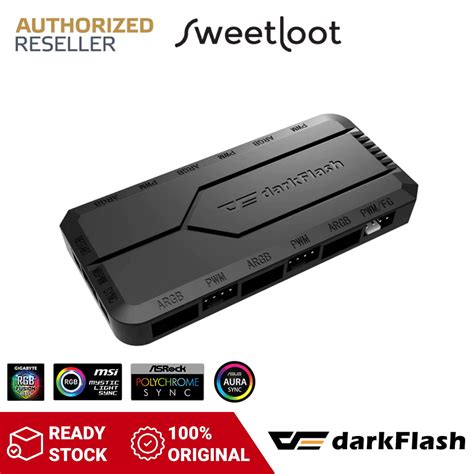 darkflash argb and pwm hub sata powered splitter 3 pin 5v addressable