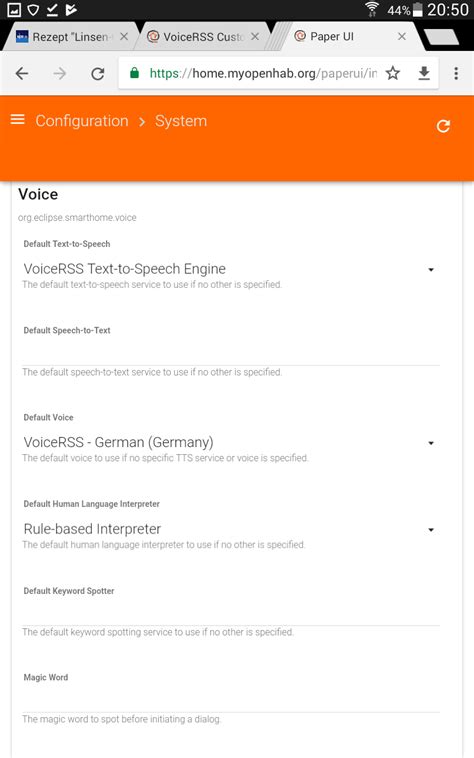 Voicerss Customizing Bindings Openhab Community