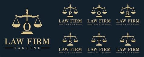 Premium Vector Letters Law Firm Logo Gold Premium Vector
