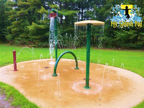 Commercial Park Splash Pad In Gaylord Michigan