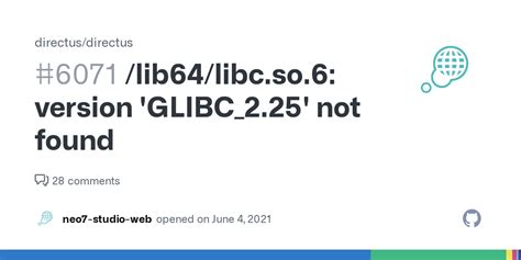 Lib Libc So Version GLIBC Not Found Issue Directus Directus GitHub