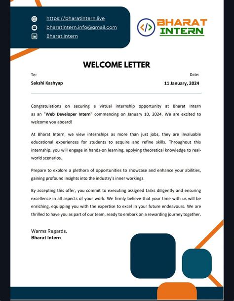 Sakshi Kashyap On Linkedin Bharatintern Bharatinternship Webdevelopment