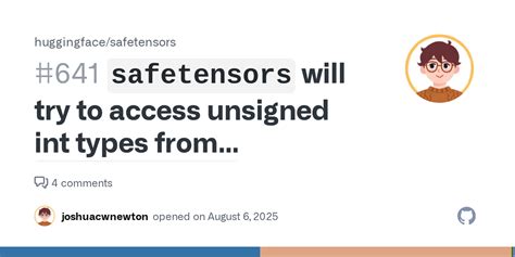 `safetensors` Will Try To Access Unsigned Int Types From `torch200