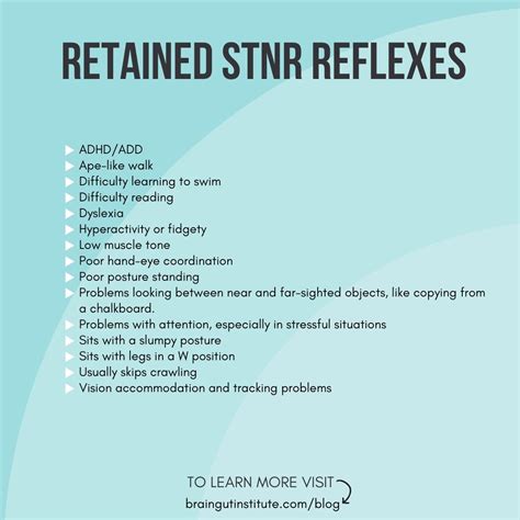 Retained Symmetrical Tonic Neck Reflex Stnr Bg Mancini Creator Of
