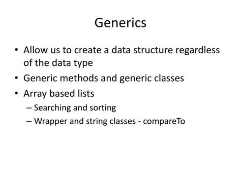 PPT Generics PowerPoint Presentation Free Download ID