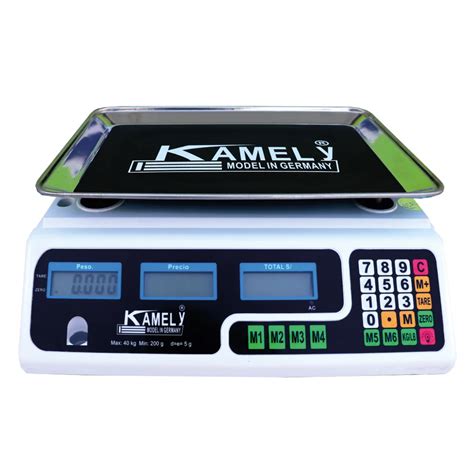 Balanza Comercial Kamely Acs De 40 Kilos Balanzas Electrónicas