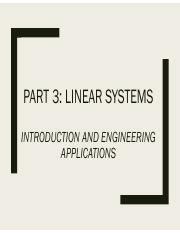 Understanding Linear Systems Engineering Applications Explained Course Hero