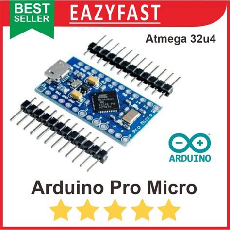 jual arduino pro micro compatible promicro 5v 16 mhz atmega32u4