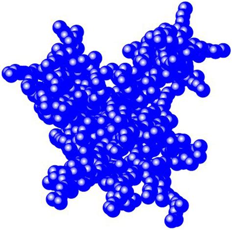 Representative 510 Particle Aggregate Generated Using The Dla Method