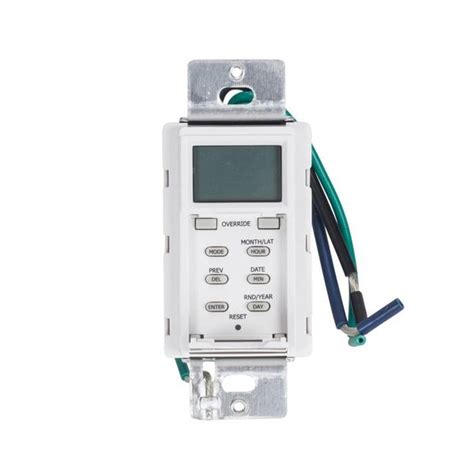 Tork 16 Amp 120277 Volt 7 Day Astronomic Indoor Wall Switch Timer White Rz327