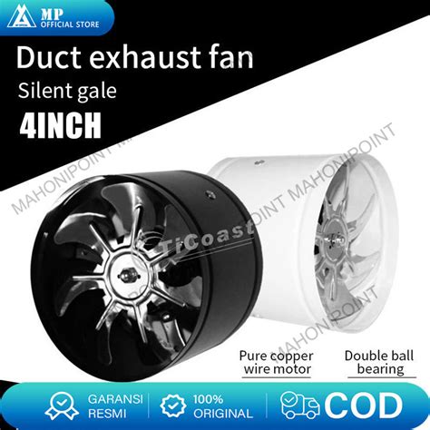 Jual 6 Inch Exhaust Fan Inline Duct Kitchen Extractor Metal Toilet Fan Industrial Fan 220V 4