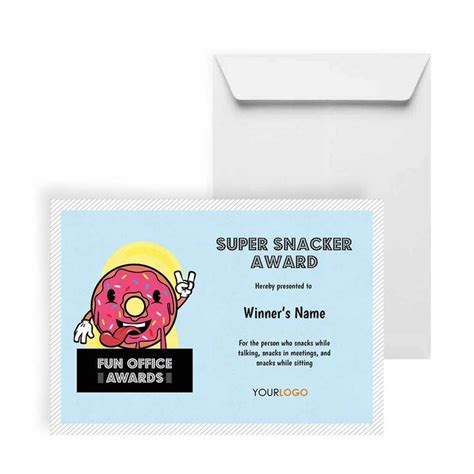 Super Snacker Award Engrave Awards And More