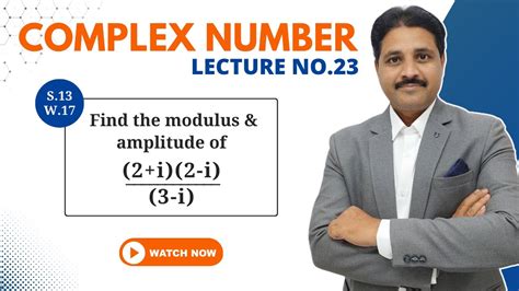 Complex Number Lecture 23 Solved Problem 17 Tiklesacademy Youtube