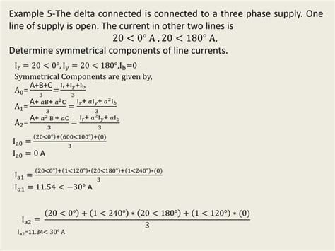 Unsymmetrical Fault Analysis Pptx Physics Science