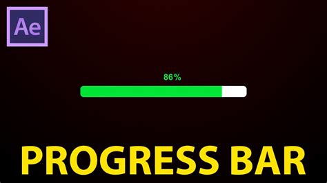 After Effects Tutorial Progress Bar Youtube