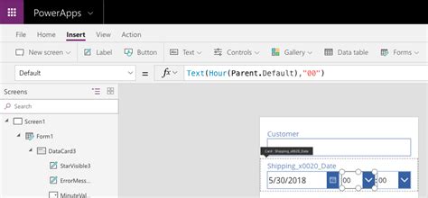 Powerapps Group Fields