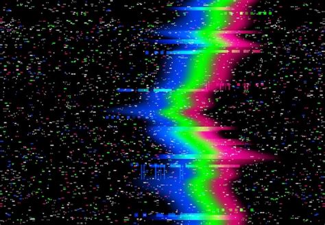 premium vector glitch noise on screen pixel digital vhs effect
