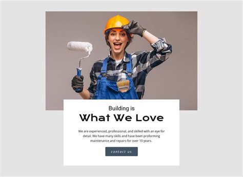 building construction industry html code example by nicepage