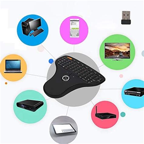 Wireless Mini Multimedia Trackball Keyboard