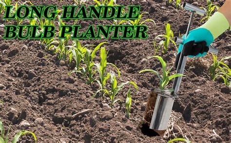 Bulb Planter Tool Long Handle Garden Tools Sod Plugger
