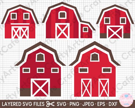 Farm Barn Svg Bundle Barn Svg Barn Png Shed Svg Shed Png Eps Dxf  Clipart Vector For Cricut