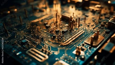 Complexity Of Semiconductor Circuit Board Reveals Futuristic Computer