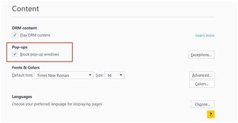 How To Turn On Off Popup Blocker On All Browsers