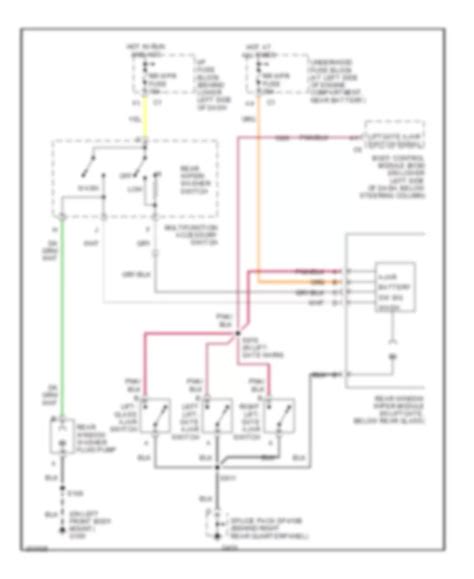 Wiperwasher Chevrolet Tahoe 2005 System Wiring Diagrams Wiring