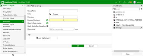 technical tip address group exclusions fortinet community