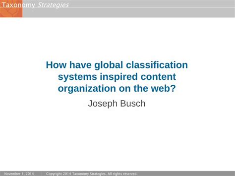 Pdf How Have Global Classification Systems Inspired Content