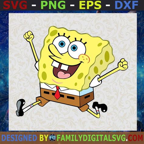 Yay Spongebob Svg Disney Cartoon Characters Digital Files Cut