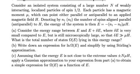 solved consider an isolated system consisting of a large