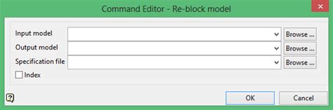 Vulcan Block Manipulation Command Editor Reblock Model
