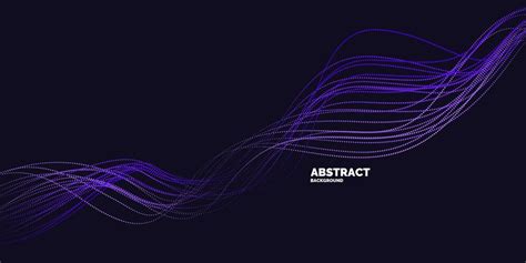 Premium Vector Vector Abstract Background With Dynamic Waves Line And Particles