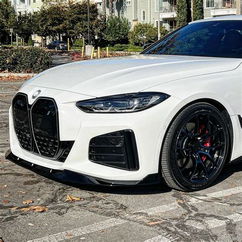 For Bmw 4 Series G26 M440i 4dr 2021 2024 M Sport 3pcs Front Bumper Lip