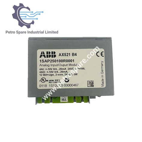 Ax521 B4 Abb S500 Analog Input Output Module