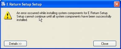 E Return Setup Screenshots Software Informer