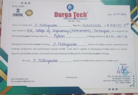 Nithiya Sree V On Linkedin Python Softwareengineering Internship