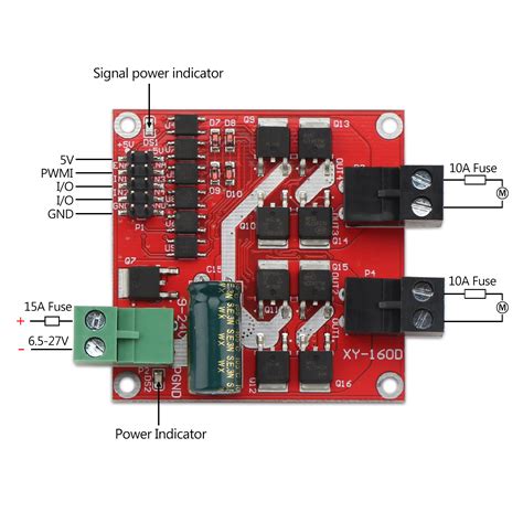 W Channel DC Motor Driver Module Positive Negative PWM Speed Regulation Optocoupler