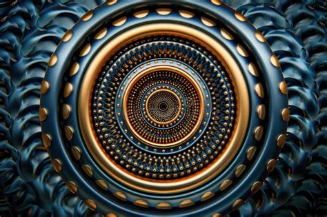 Abstract Circular Geometric Forms In Digital Art A Mesmerizing Visual