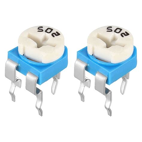 10 Pcs 5k Ohm Variable Resistors Top Adjustable Cermet Potentiometer
