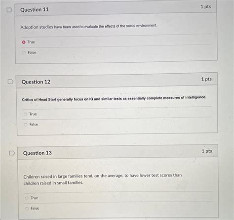 solved true false answers only question 11 true or false