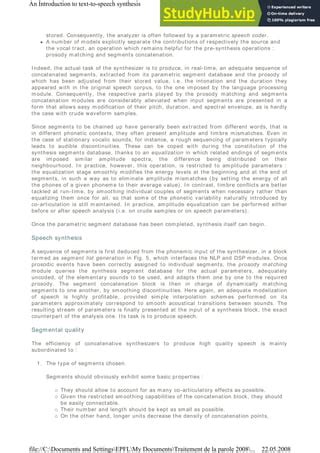 A Short Introduction To Text To Speech Synthesis PDF