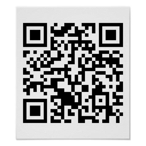 Rick Roll Qr Code Rickrolled Poster Zazzle Rick Rolled Coding Qr Code