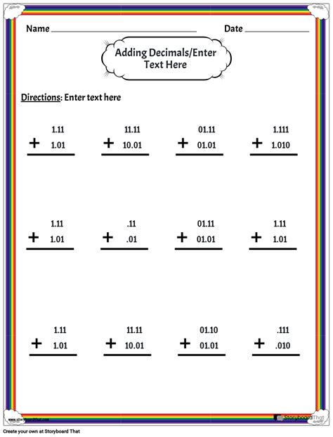 Decimal Practice Worksheets Grade 5 Decimals Worksheet Adding Decimals
