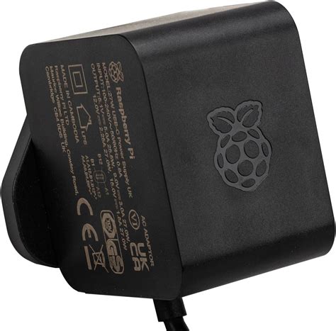 Raspberry Pi 27w Usb C Power Supply Black Buy Best Price In Uae