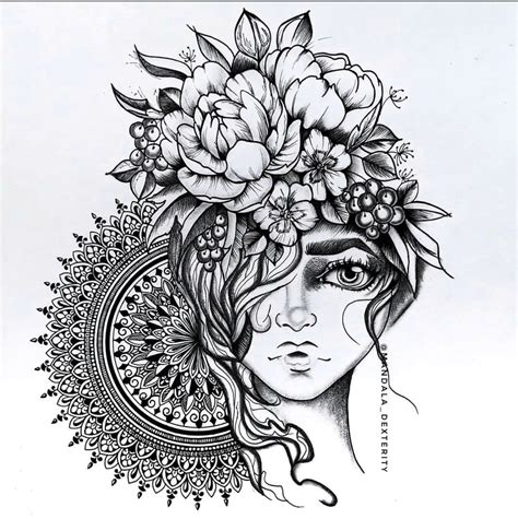 Girl Drawing Mandala Art At Nina Roberts Blog