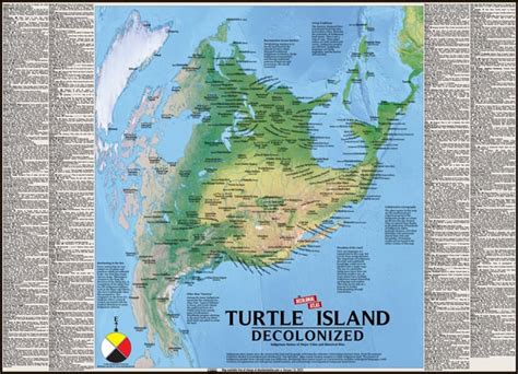 Turtle Island Decolonized Map By Decolonial Atlas Rindiancountry