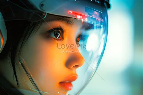 헬멧을 쓴 여자 사진 무료 다운로드 Lovepik