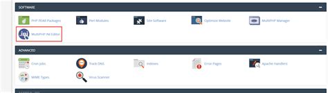 MultiPHP INI Editor Virgo Hosting